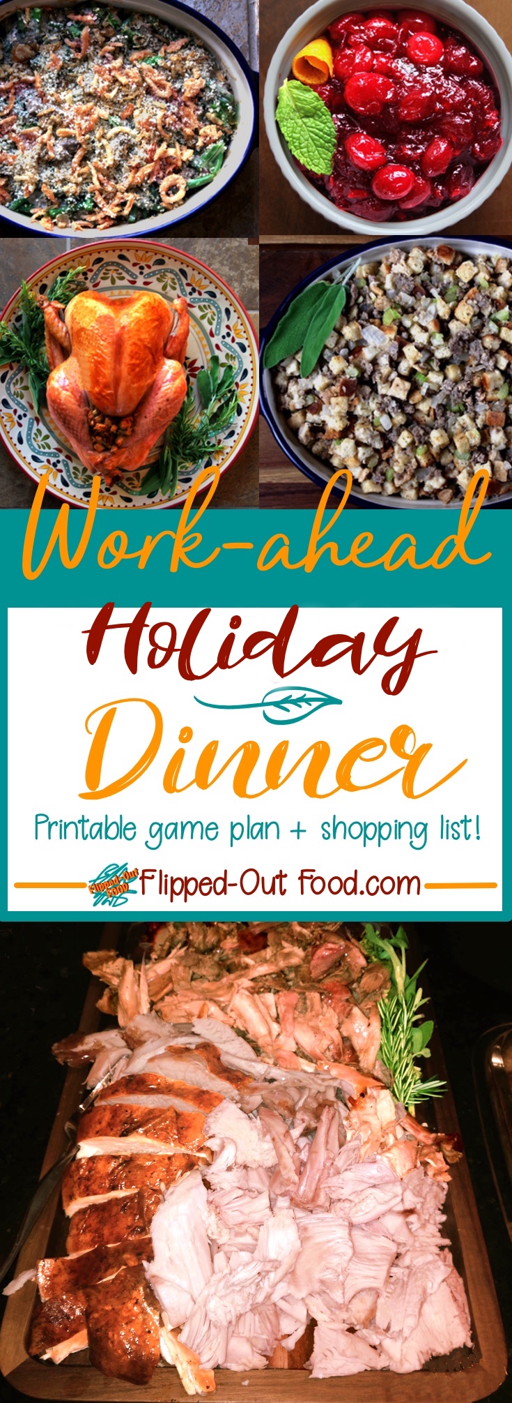 Work-Ahead Holiday Dinner Meal Plan - Flipped-Out Food