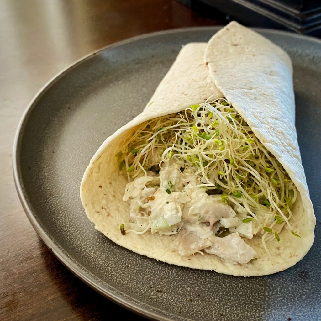 Chicken Salad with Relish - A perfect high protein, low carb meal