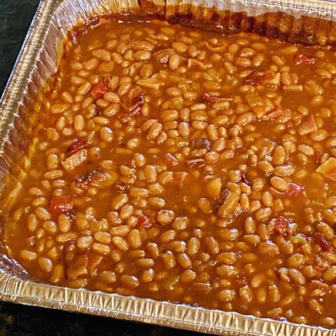 Smoked Baked Beans - Great BBQ smoky flavor in every bite!
