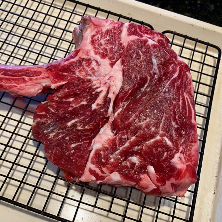 Grilled Tomahawk Steak - Flipped-Out Food